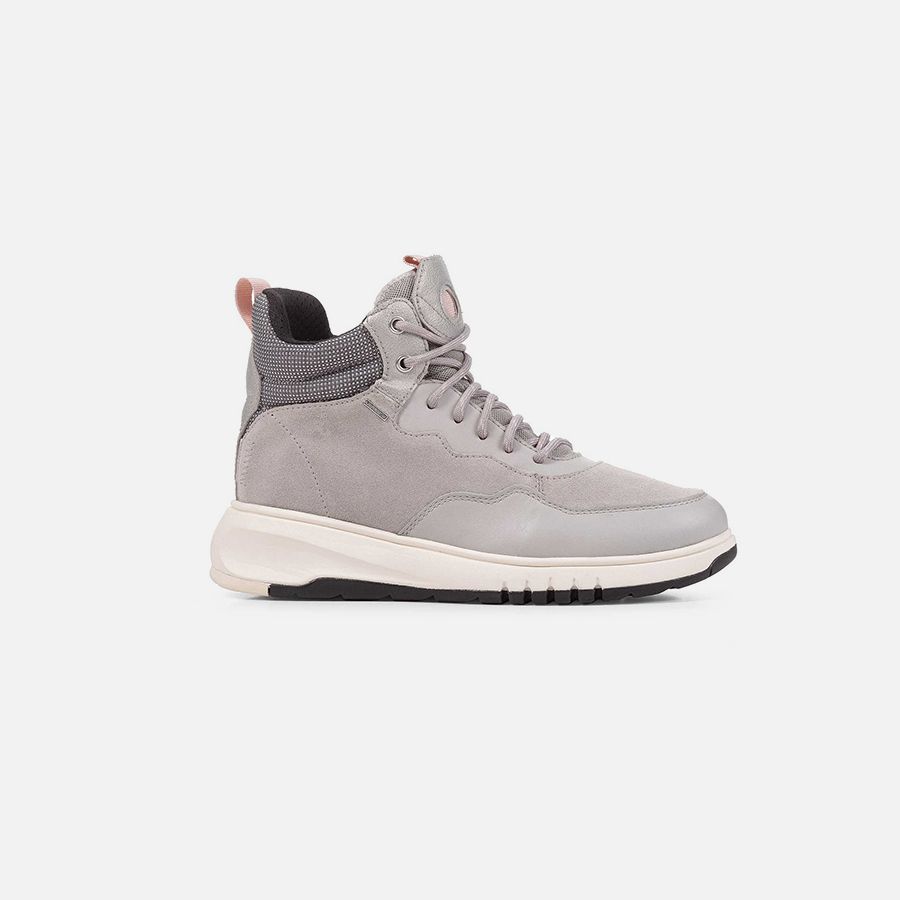 Šedá dámská kotníková obuv Geox Aerantis | Geox.cz - Oficiální e-shop ...