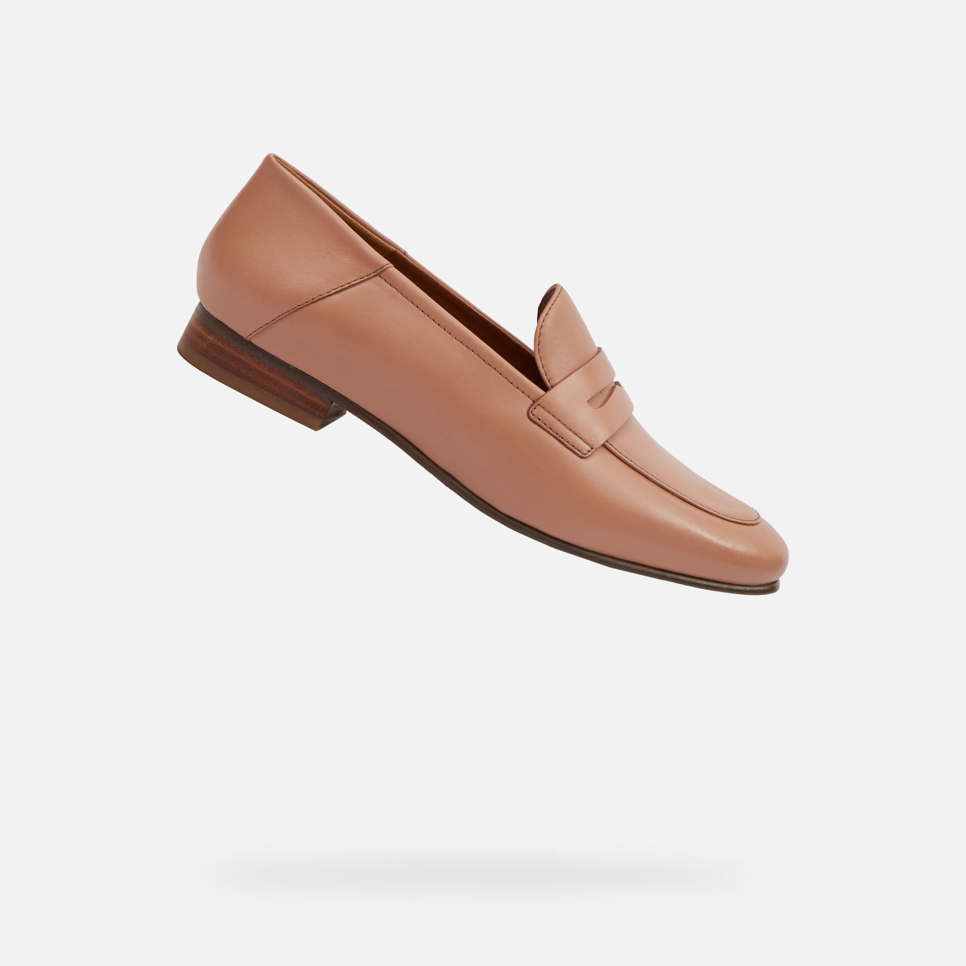 Hnědé dámské mokasíny Geox Mantinea | Geox.cz - Oficiální e-shop značky ...