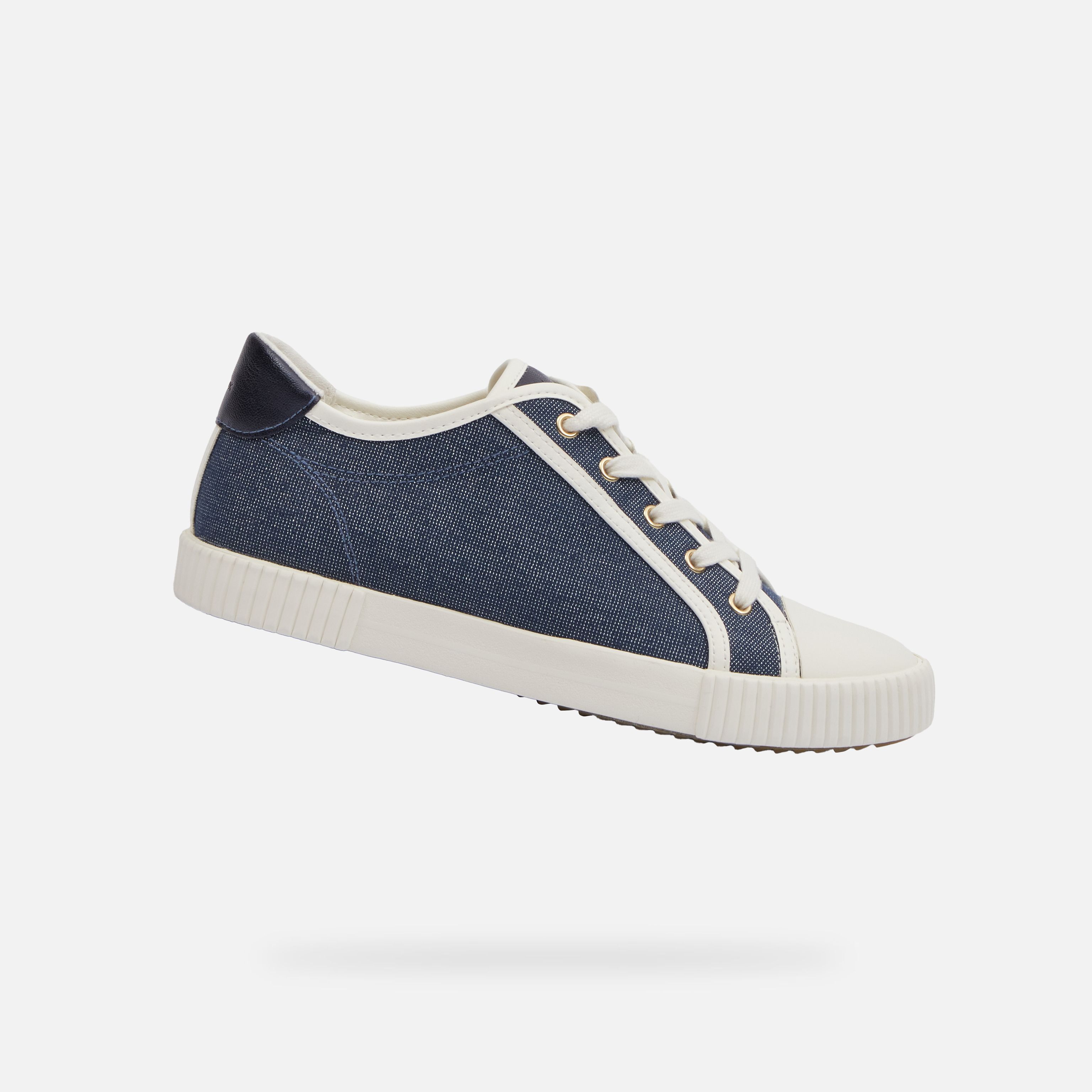 Modré dámske tenisky Geox Blomiee | Geox.sk - Oficiálny e-shop GEOX pre ...