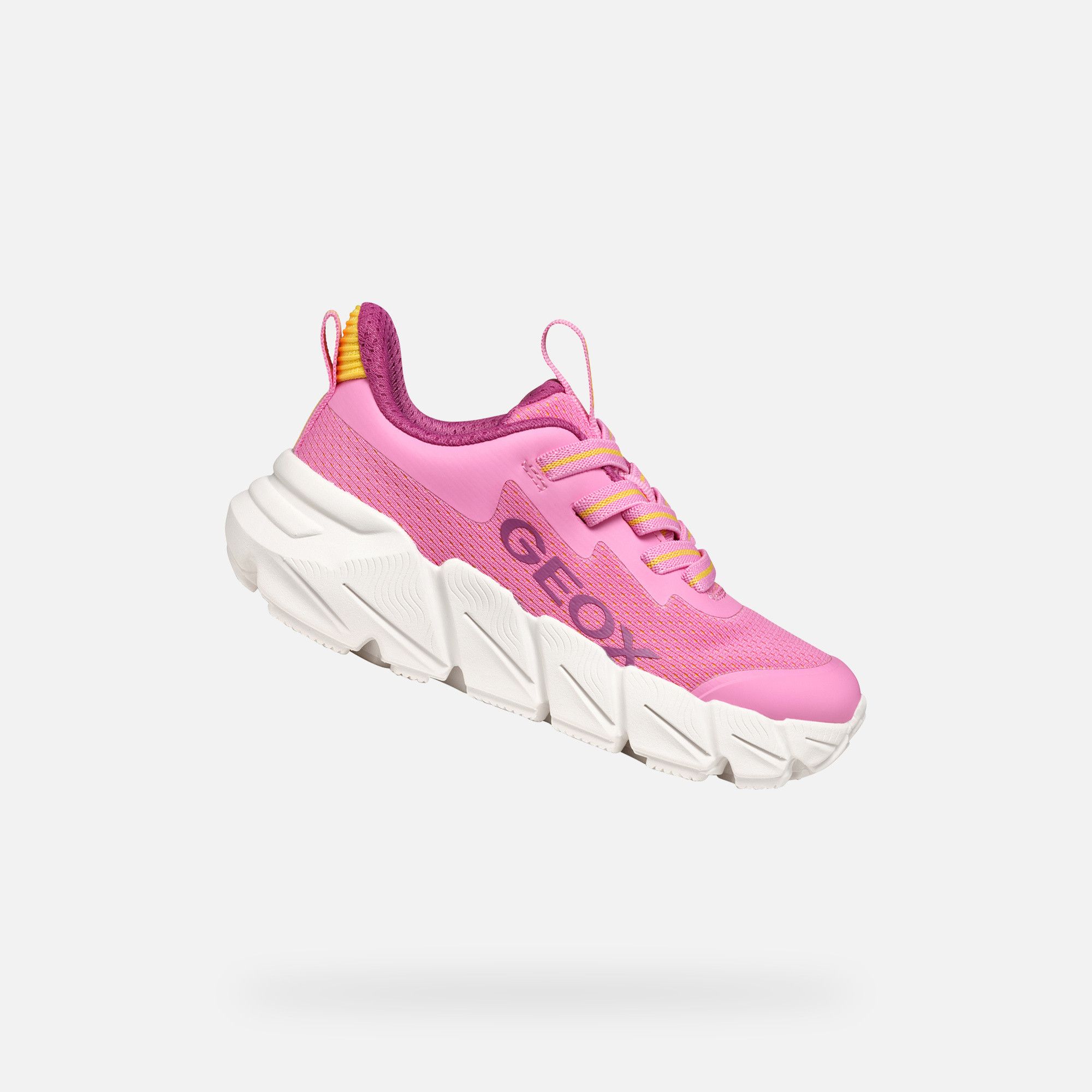 Růžové dívčí tenisky Geox Flexyper Fast | Geox.cz - Oficiální e-shop ...