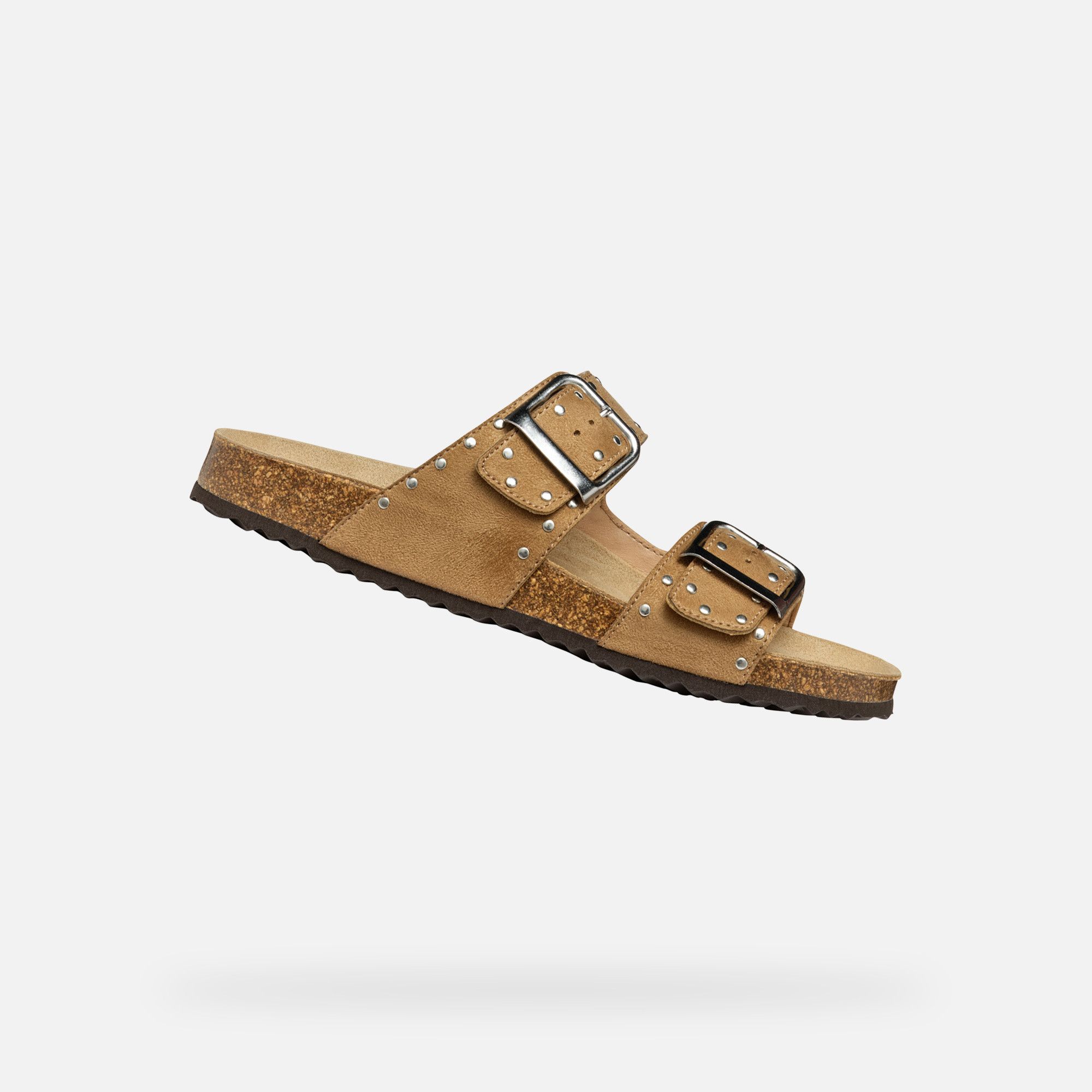 Krémové dámské pantofle Geox Brionia R | Geox.cz - Oficiální e-shop ...