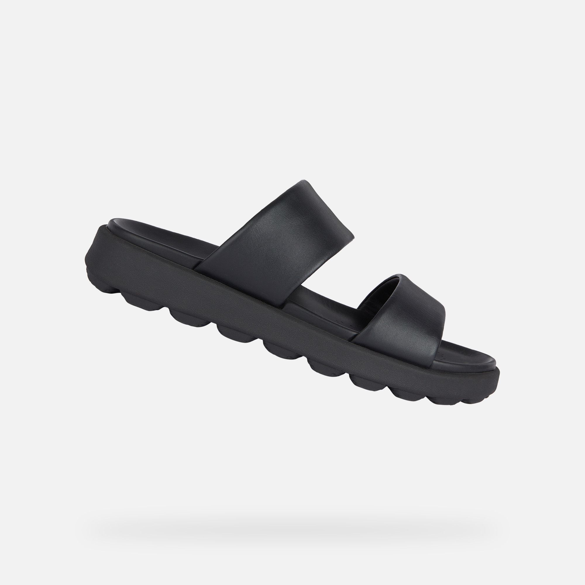 Čierne pánske kožené pantofle Geox Spherica | Geox.sk - Oficiálny e ...