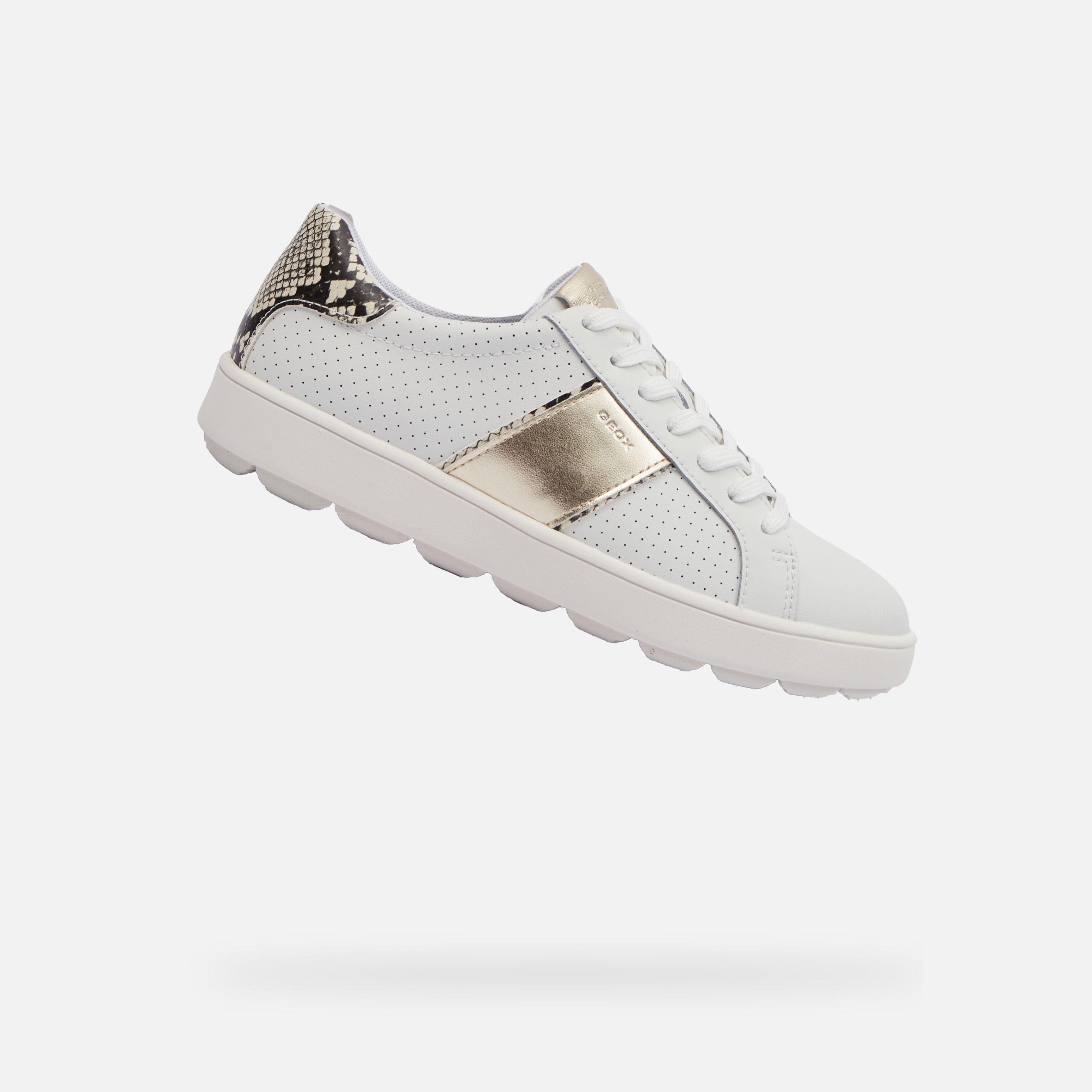 Bílé dámské tenisky Geox Spherica ECUB-1 | Geox.cz - Oficiální e-shop ...