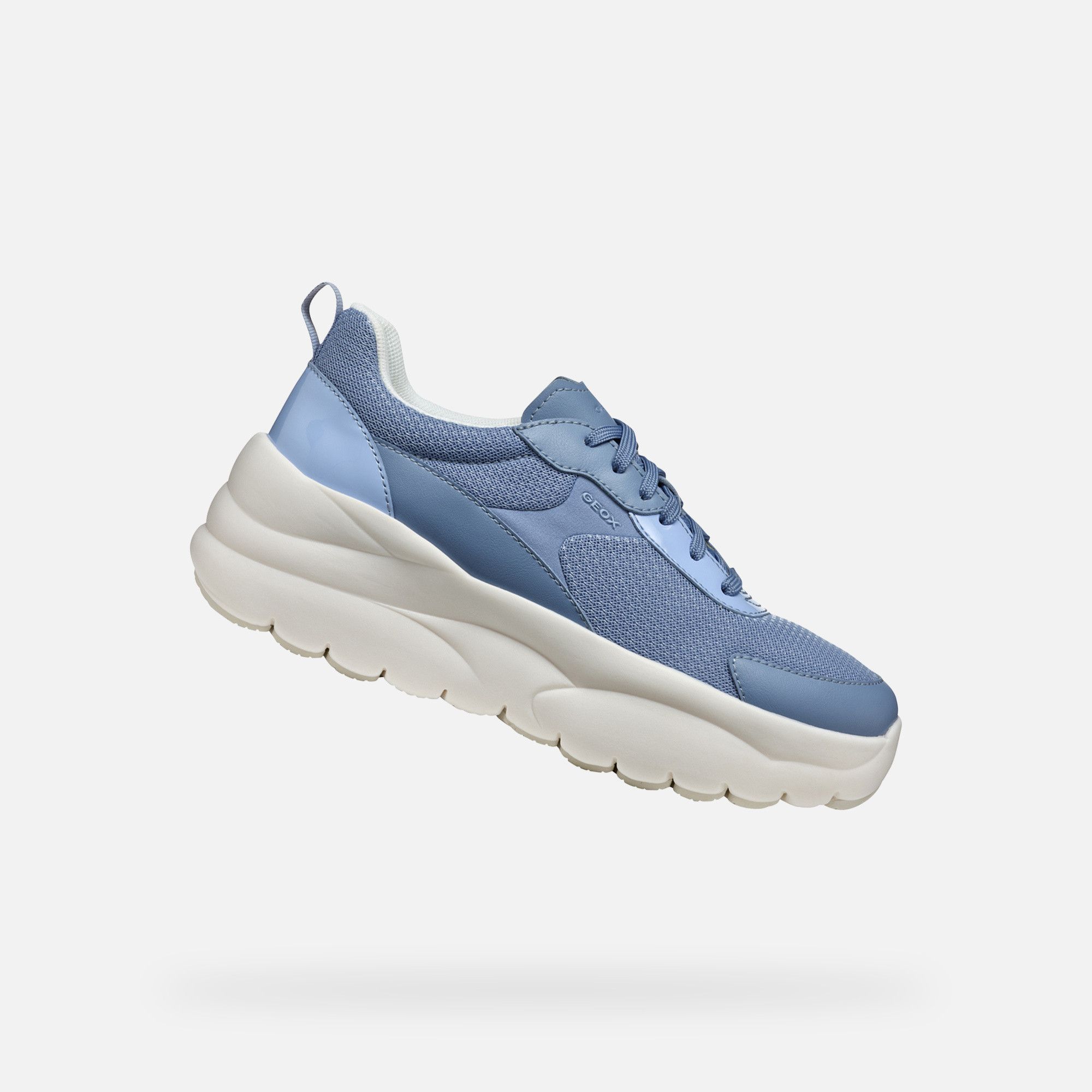 Světle modré dámské tenisky Geox Xtors | Geox.cz - Oficiální e-shop ...